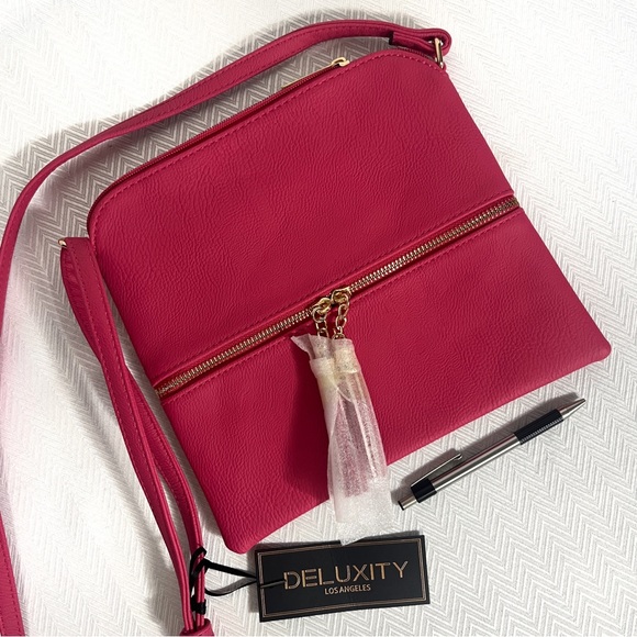 Deluxity Los Angeles | Bags | Nwt Pebbled Vegan Leather Boho Tasseled ...